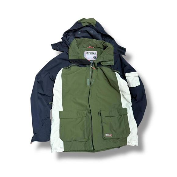 Airwalk | Jackets & Coats | Y2k Airwalk Tricolor Windbreaker Jacket ...